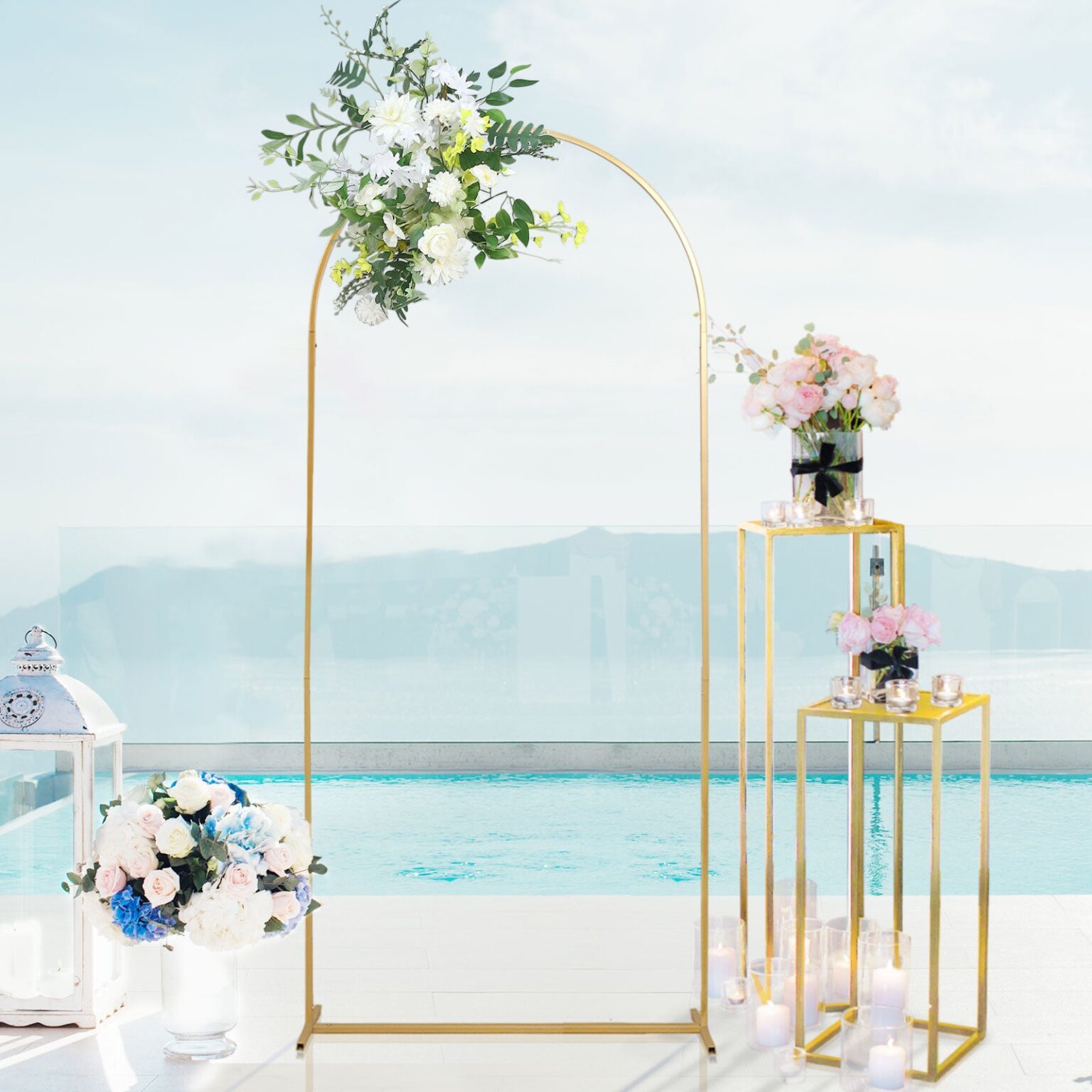 This N That Bermuda Party Rentals » 6Ft Gold Metal Arch