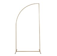 This N That Bermuda Party Rentals » 7Ft Gold Metal Half Moon Backdrop Stand